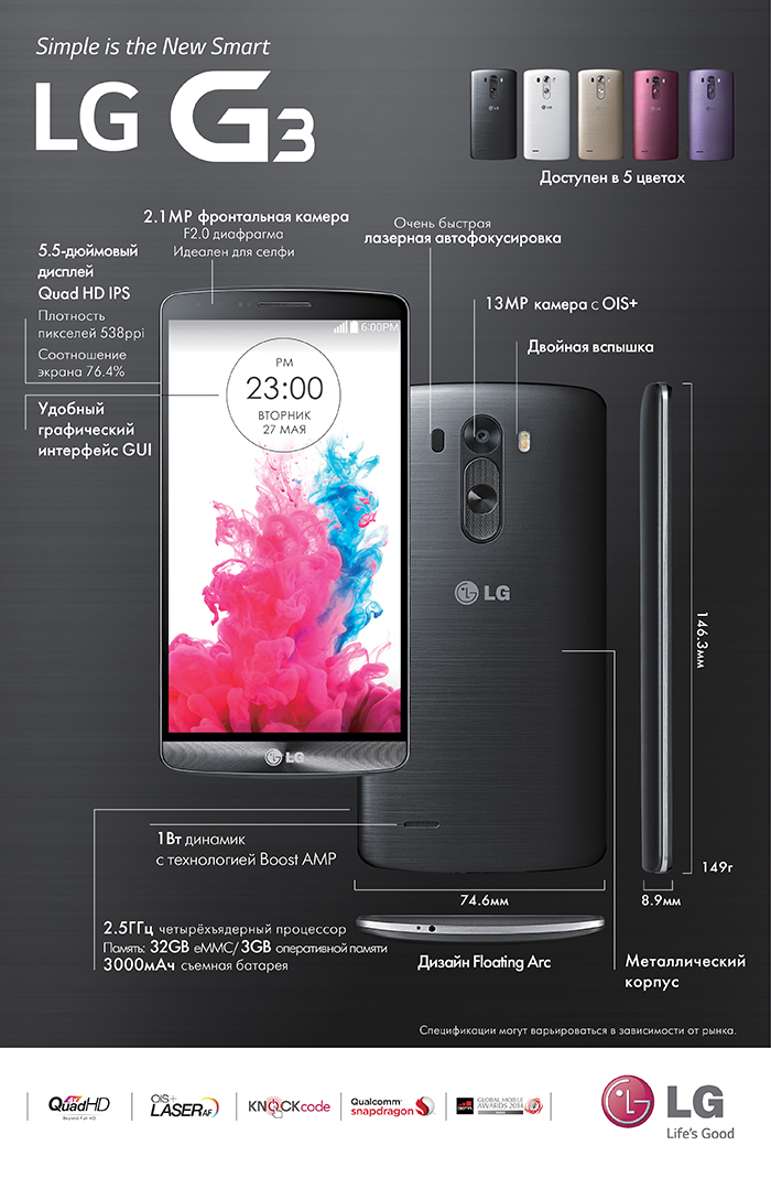 LG Electronics G3 нэвтрүүлснээр Smart and Simple үзэл санааг шинэ ...