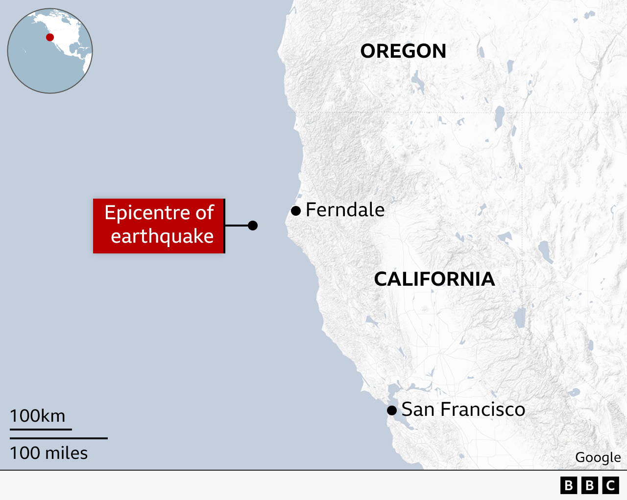 АНУ ын Калифорнид 7 магнитудын хүчтэй газар хөдөлжээ